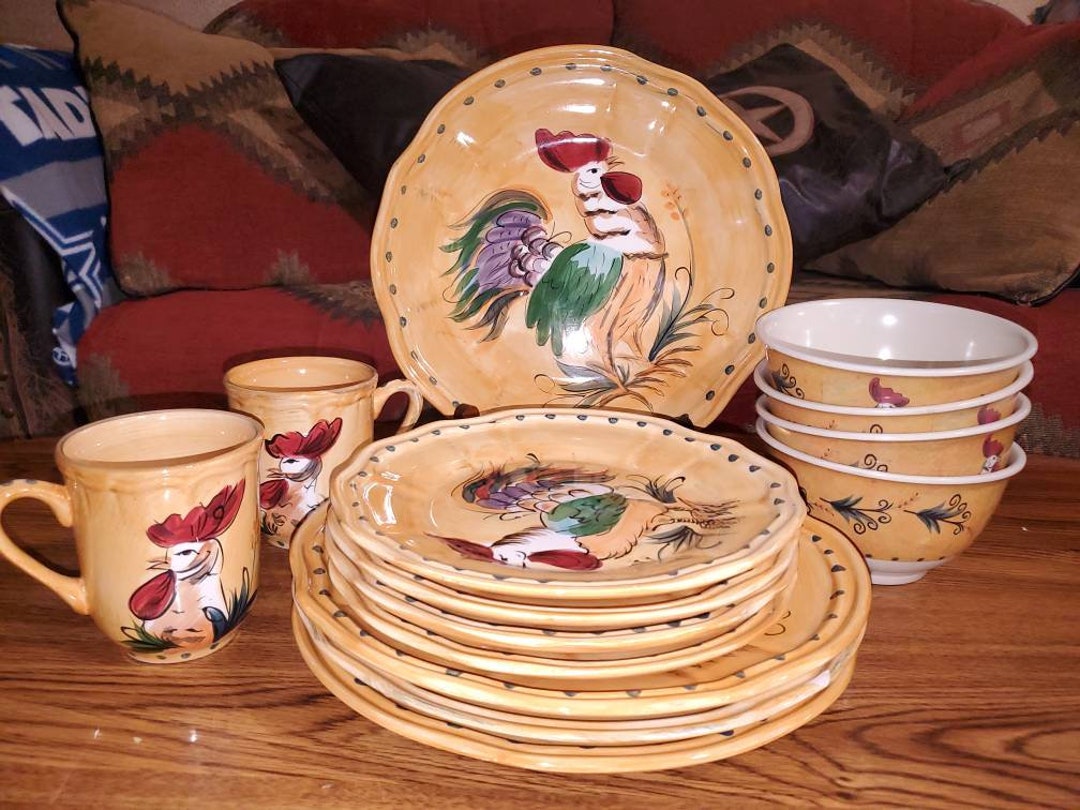 14 Piece Set of Tabletops Gallery by Tabletops Unlimited Hand Painted ...