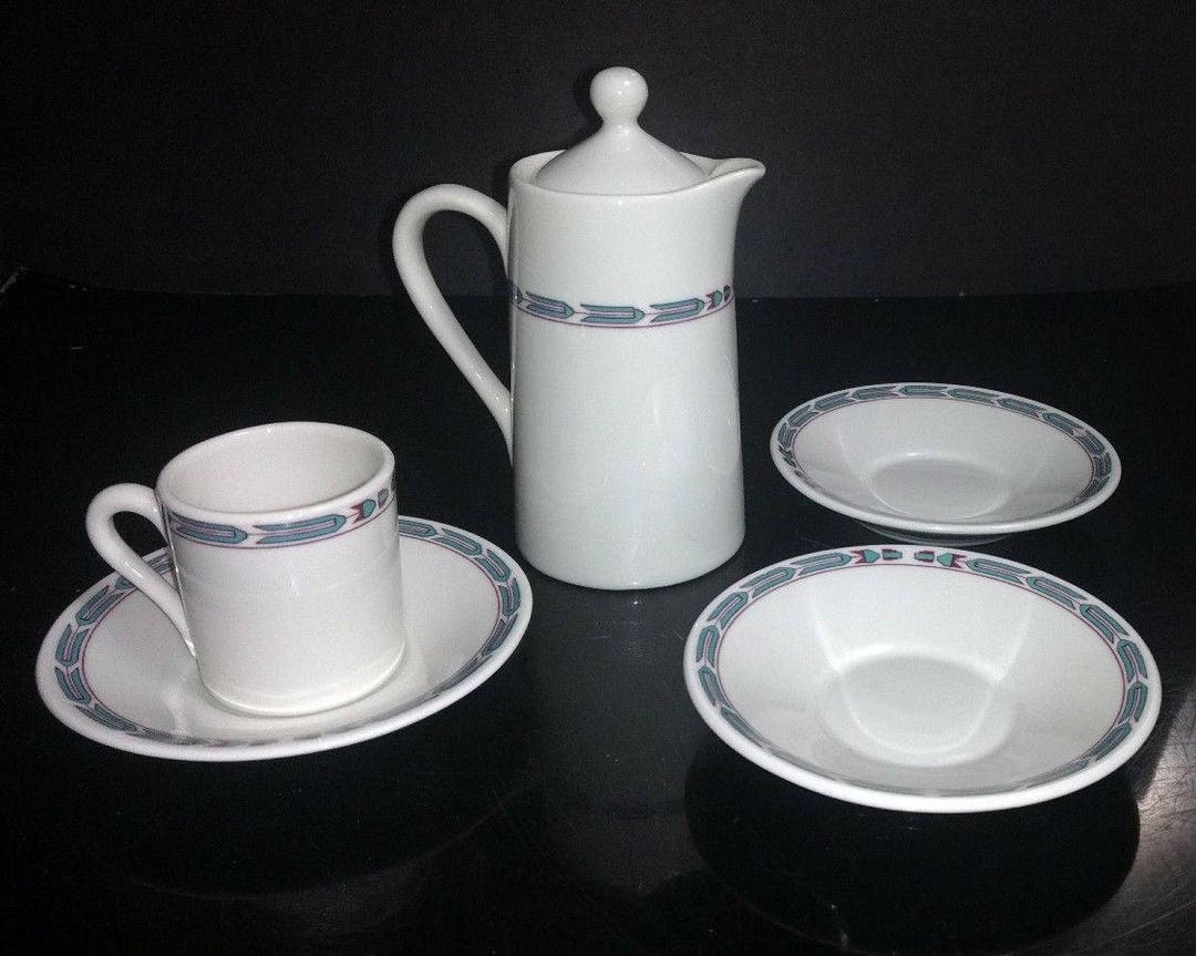 5 Piece Vintage Mayer China by Interpace Pattern #MYR44 Restaurant Ware ...