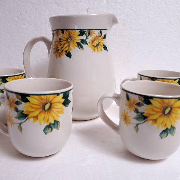 Sunflower Pitcher - Etsy