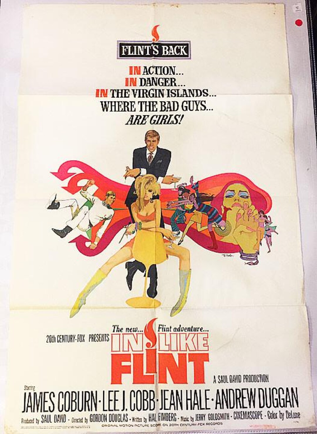 IN LIKE FLINT! '67 Bob Peak Classic Art, James Coburn Action Classic ...