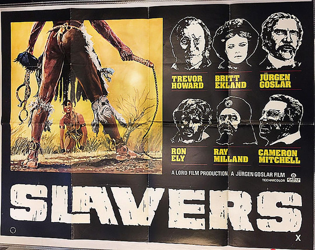 SLAVERS! '78 Howard, Ekland, Milland Classic Original British Quad Film ...
