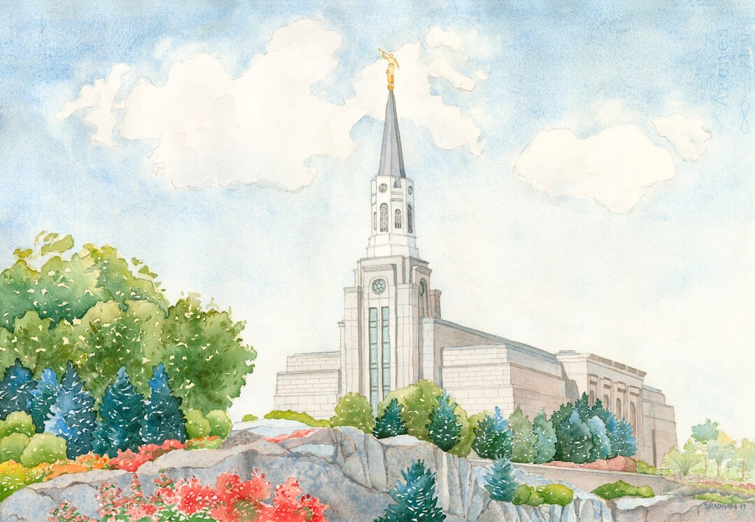 Boston Temple - Etsy
