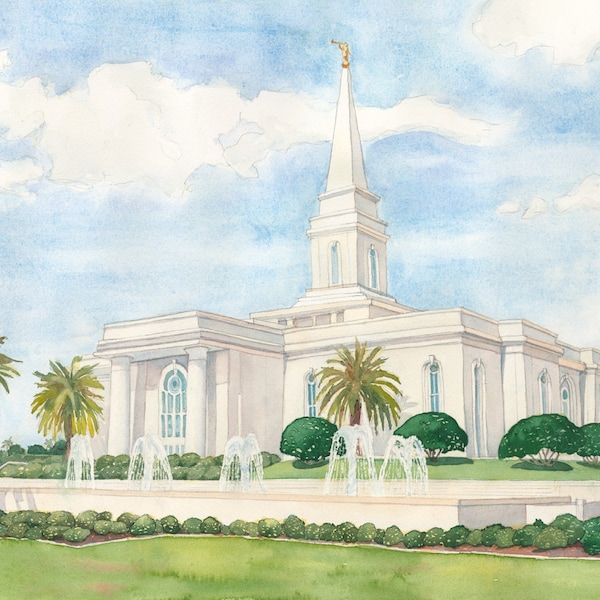 Lds Temple Canvas Art - Etsy