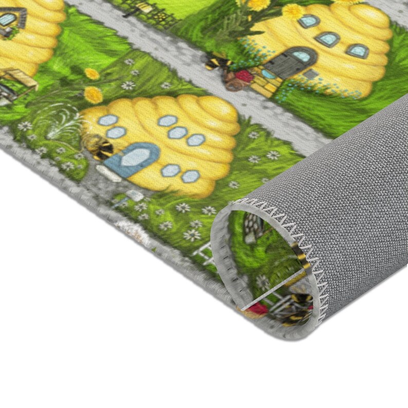 Honeybee Kids Playmat, Beehive Area Rugs, Child's Bee Bedroom Decor ...