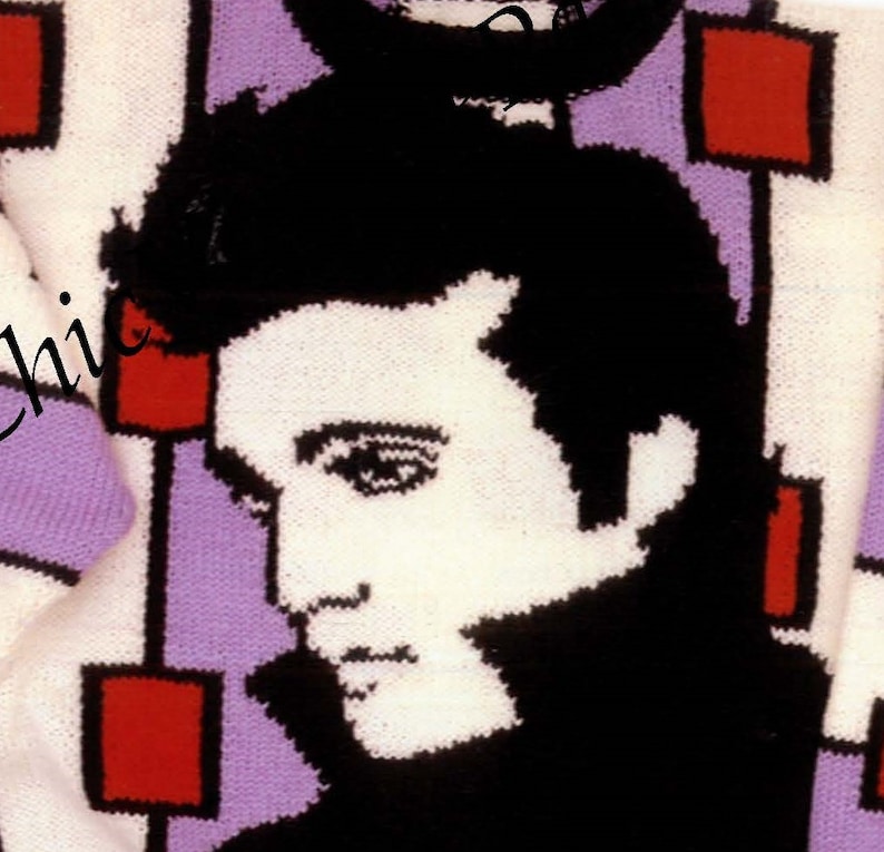 Elvis Presley Knitted Jumper Pattern, Fun Knitting Pattern, Instant ...