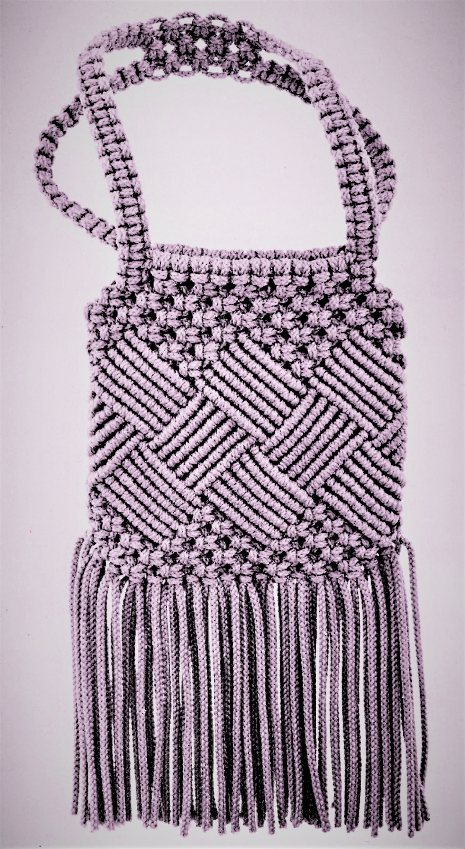 Macrame Shoulder Bag Pattern, Ladies Accessory, Instant Download - Etsy