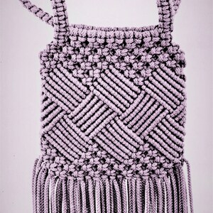 Macrame Shoulder Bag Pattern, Ladies Accessory, Instant Download - Etsy