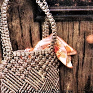 Macrame Shoulder Bag Pattern, Ladies Accessory, Instant Download - Etsy