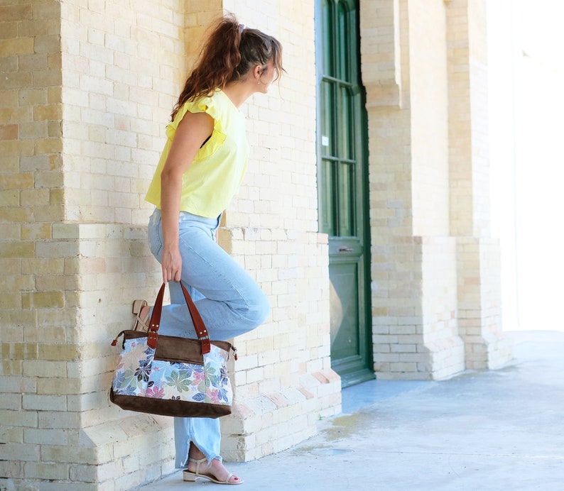 Cute Weekender Bag With Colorful Leaves Canvas Duffle Bag for - Etsy