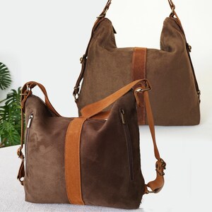 Rose Boho Backpack Women Convertible Bag, Floral Corduroy Bag ...