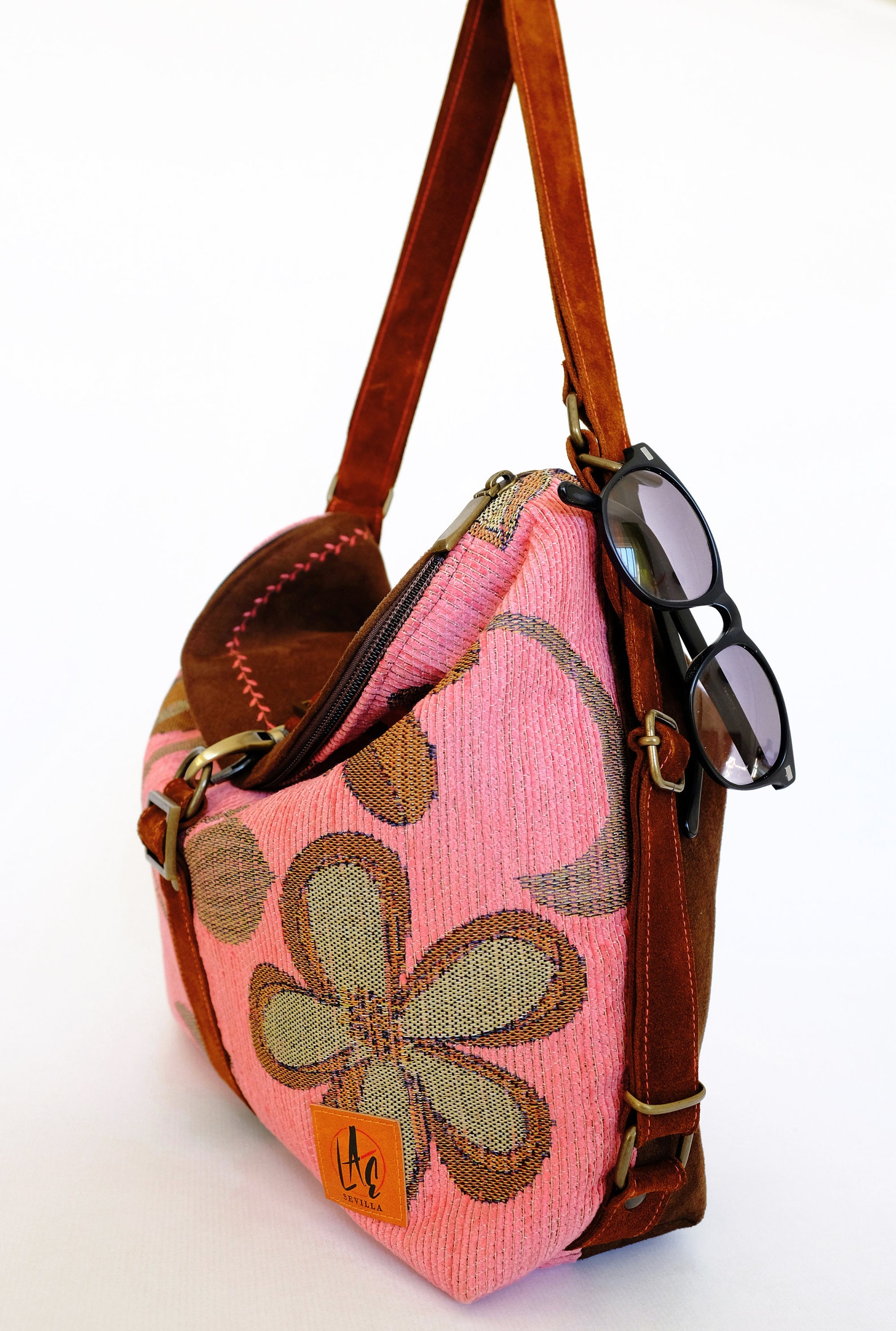 Rose Boho Backpack Women Convertible Bag Floral Fabric - Etsy