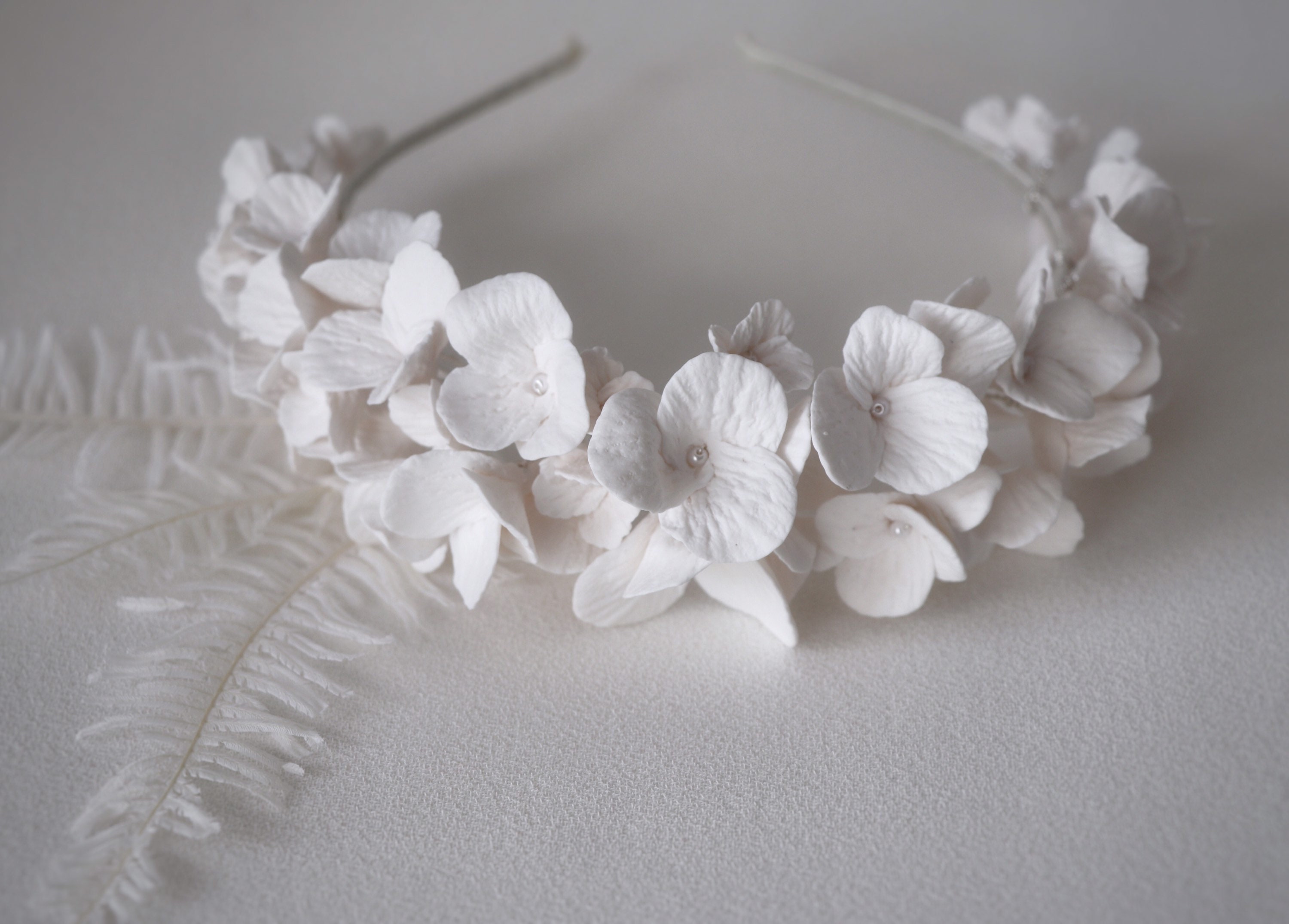 Clay Flowers Tiara Floral Headpiece Bridal Headpiece Bridal - Etsy UK