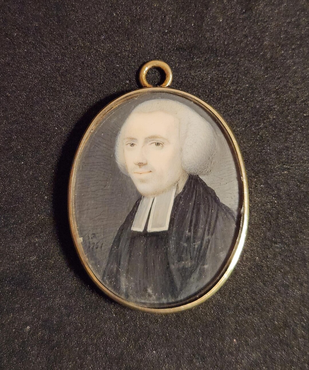 Antique Georgian Miniature Portrait of Clergyman Dated 1751 - Etsy