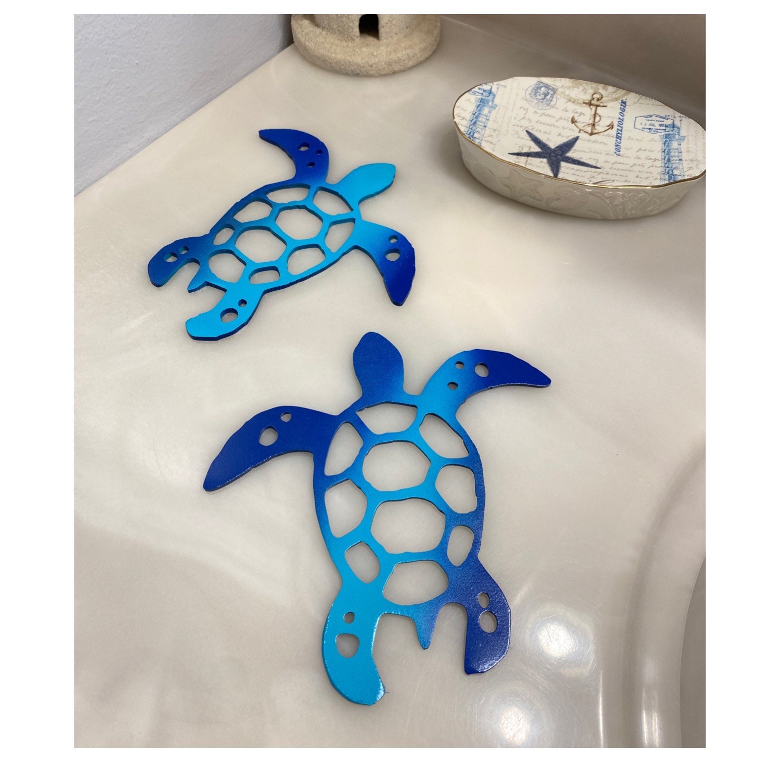 Metal Art Sea Turtles - Etsy