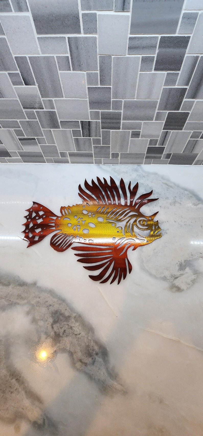 Hogfish Metal Wall Decor, Hanging Hogfish Wall Art, Sea Art, Sealife ...