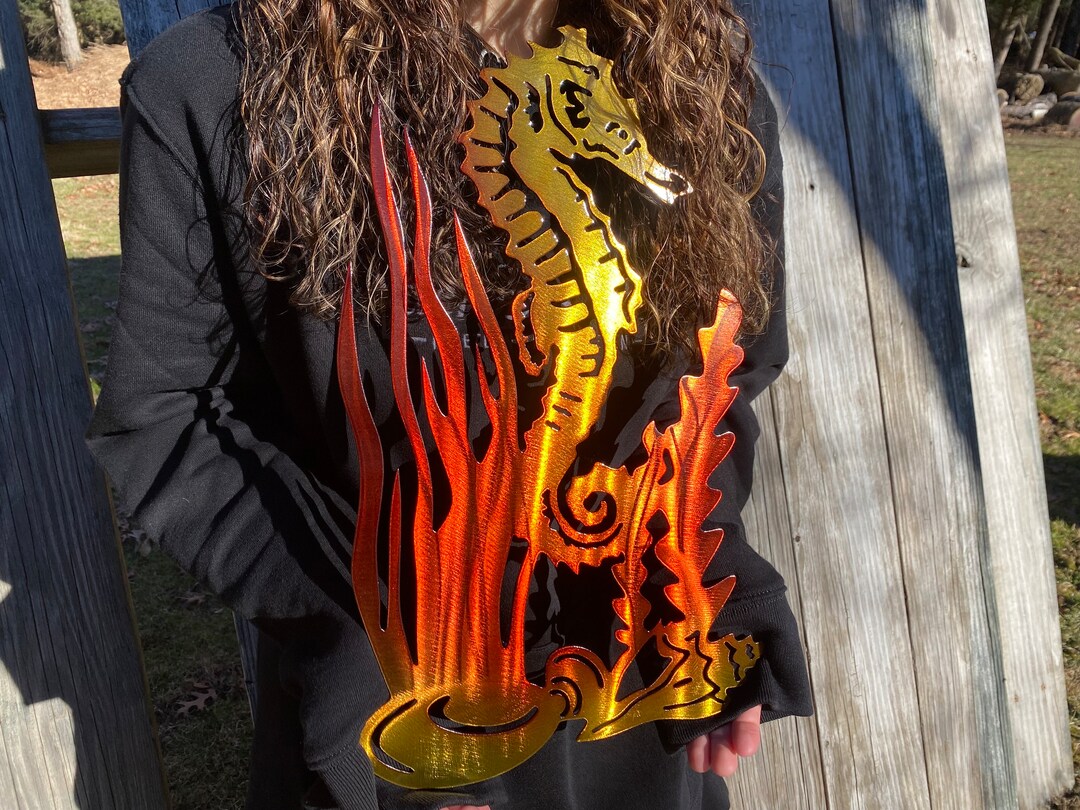 Metal Seahorse Wall Art, Seahorse Metal Art, Sea Creatures, Sea Life ...