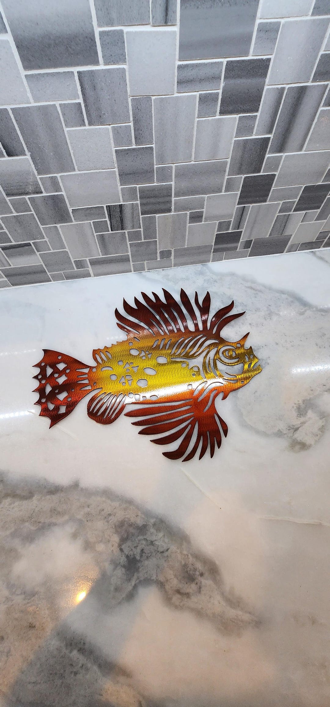 Hogfish Metal Wall Decor, Hanging Hogfish Wall Art, Sea Art, Sealife ...