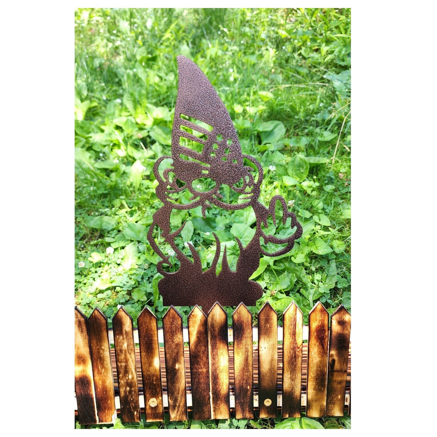 Middle Finger Metal Yard Gnome Stake - Etsy