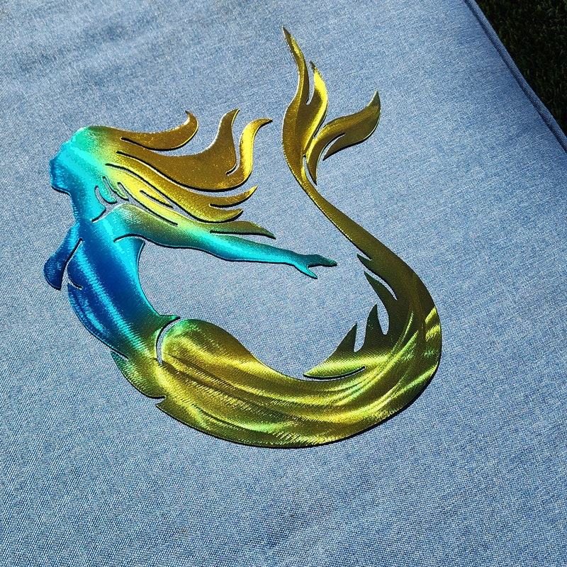 Metal Mermaid Wall Art - Etsy