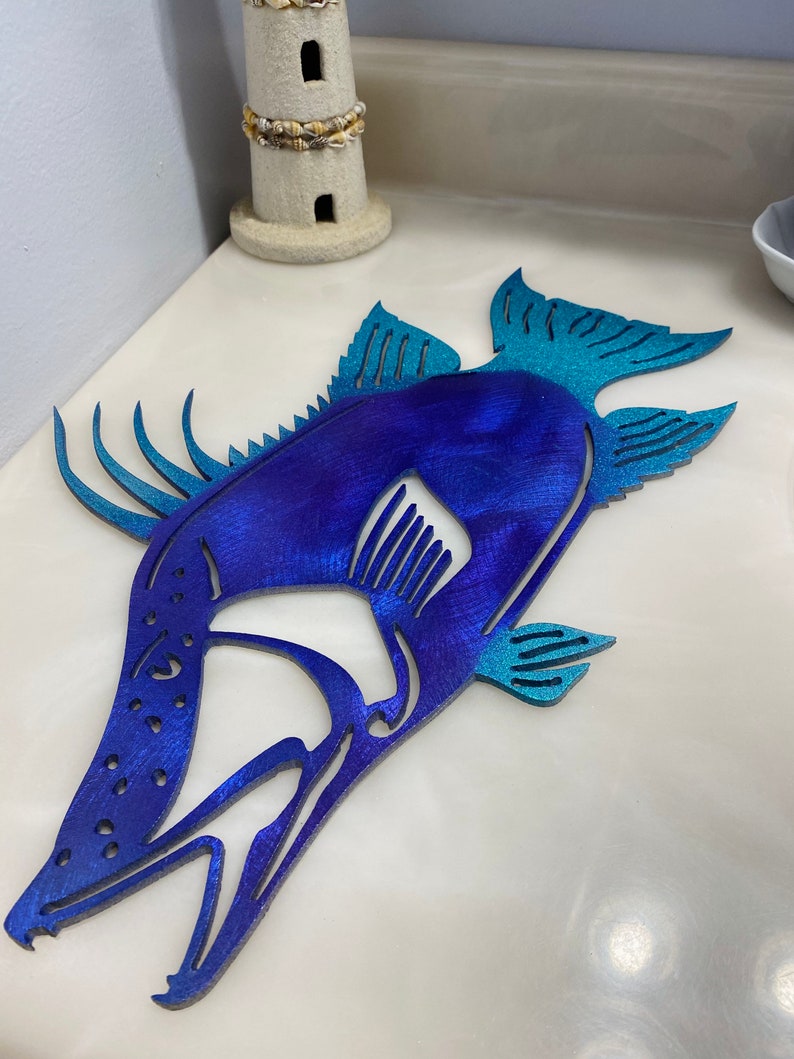 Hogfish Metal Wall Decor, Hanging Hogfish Wall Art, Sea Art, Sealife ...