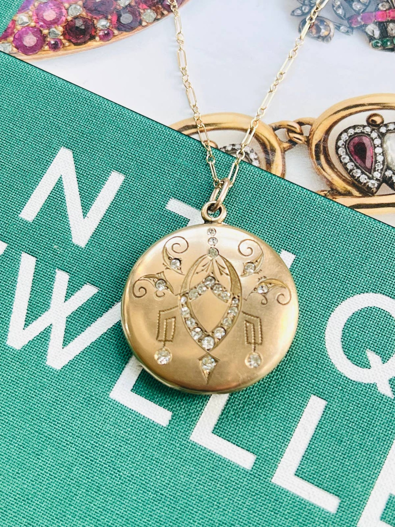 Art Deco Locket W&H Co. Locket Antique Locket Layering Necklace Antique ...