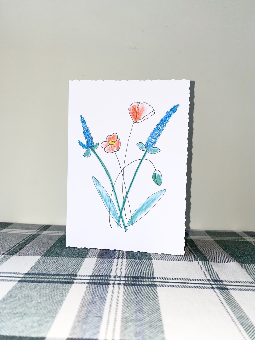 Pack of 4 Flower Notelet/greetings Cards With Envelopes - Etsy