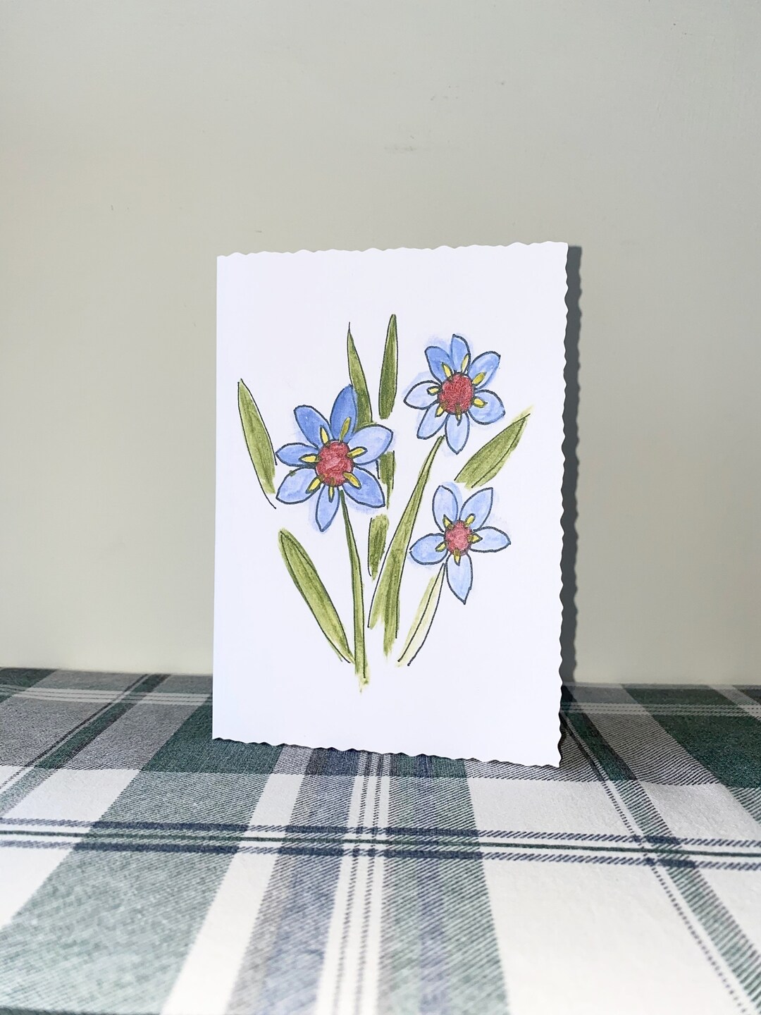 Blank Flower A6 Notelets/greetings Cards Pack of 4 With - Etsy UK