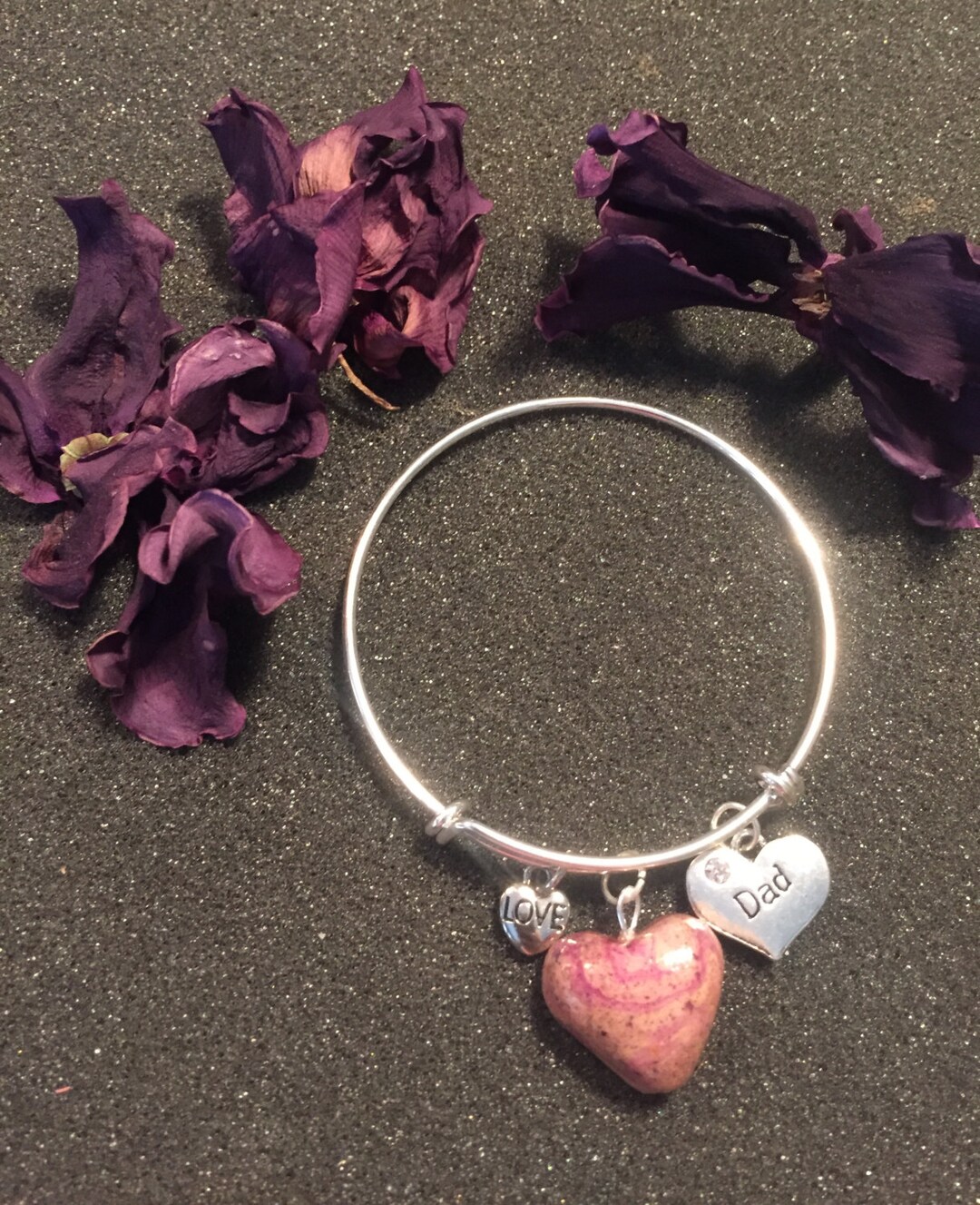 Miranda Style Expandable Remembrance Bead Charm Bracelet - Funeral ...