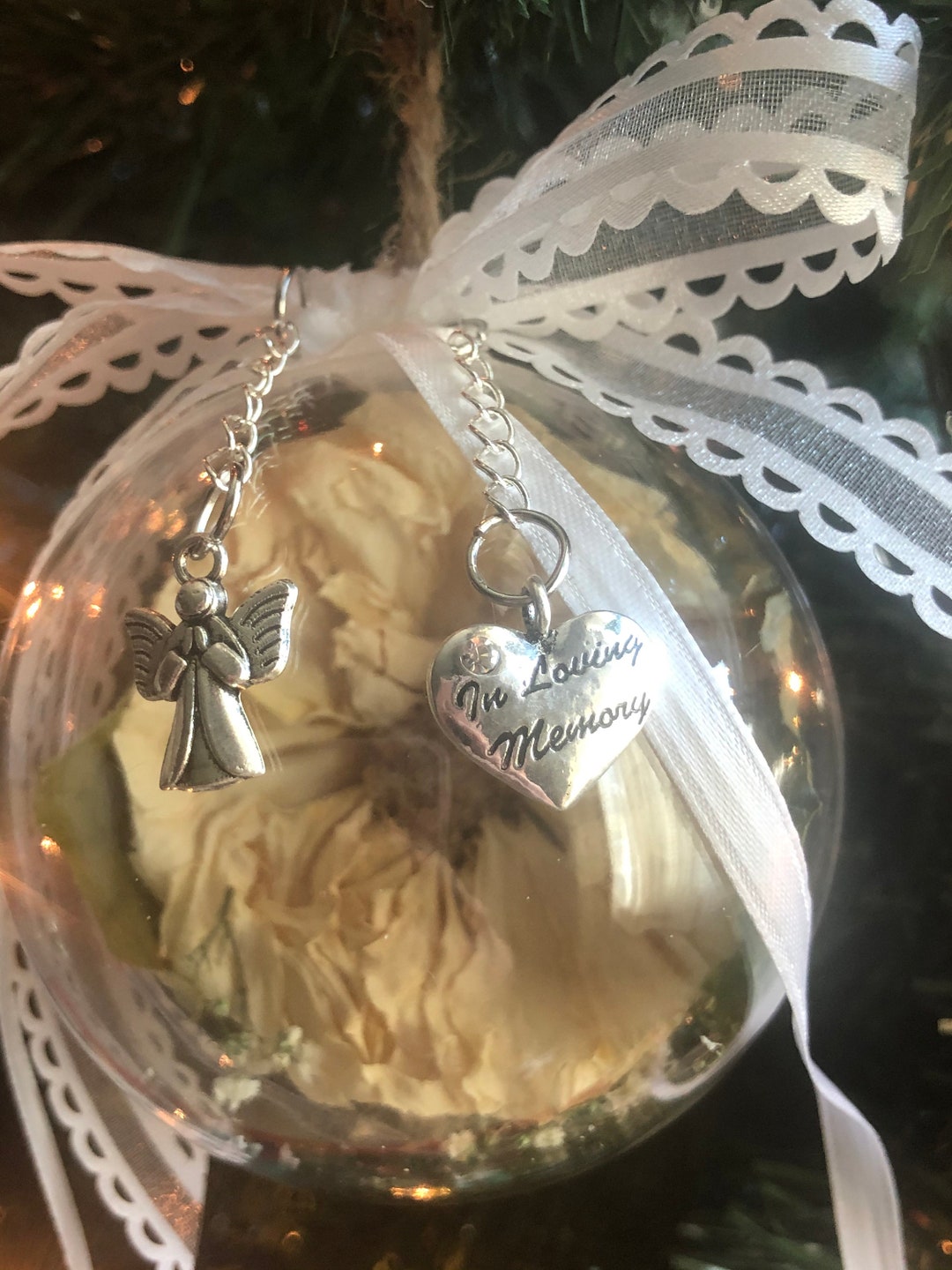 Memorial Christmas Ornament, Made With Funeral Flowers, Wedding ...