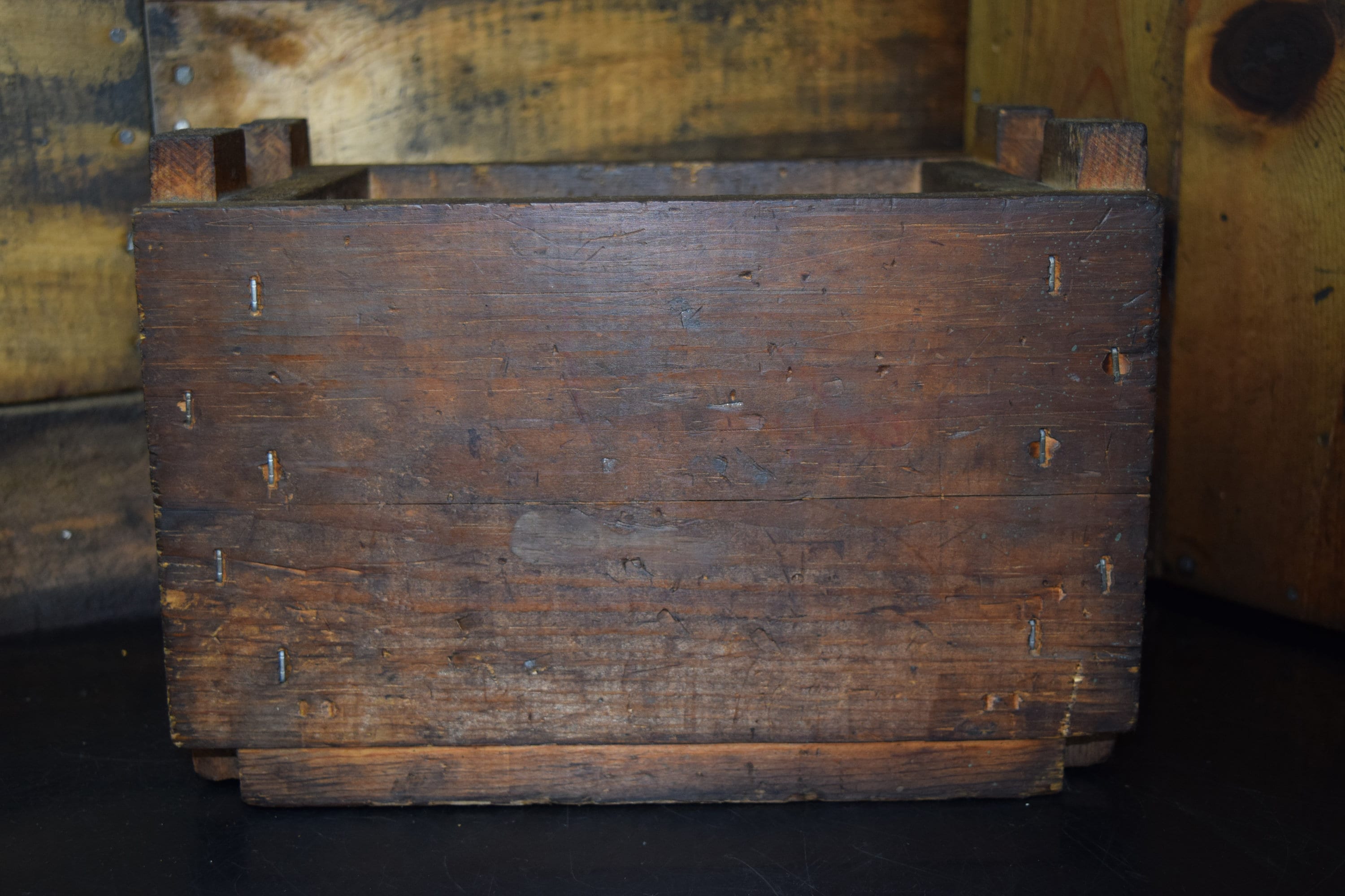 Antique Wooden Nail Crate - Etsy