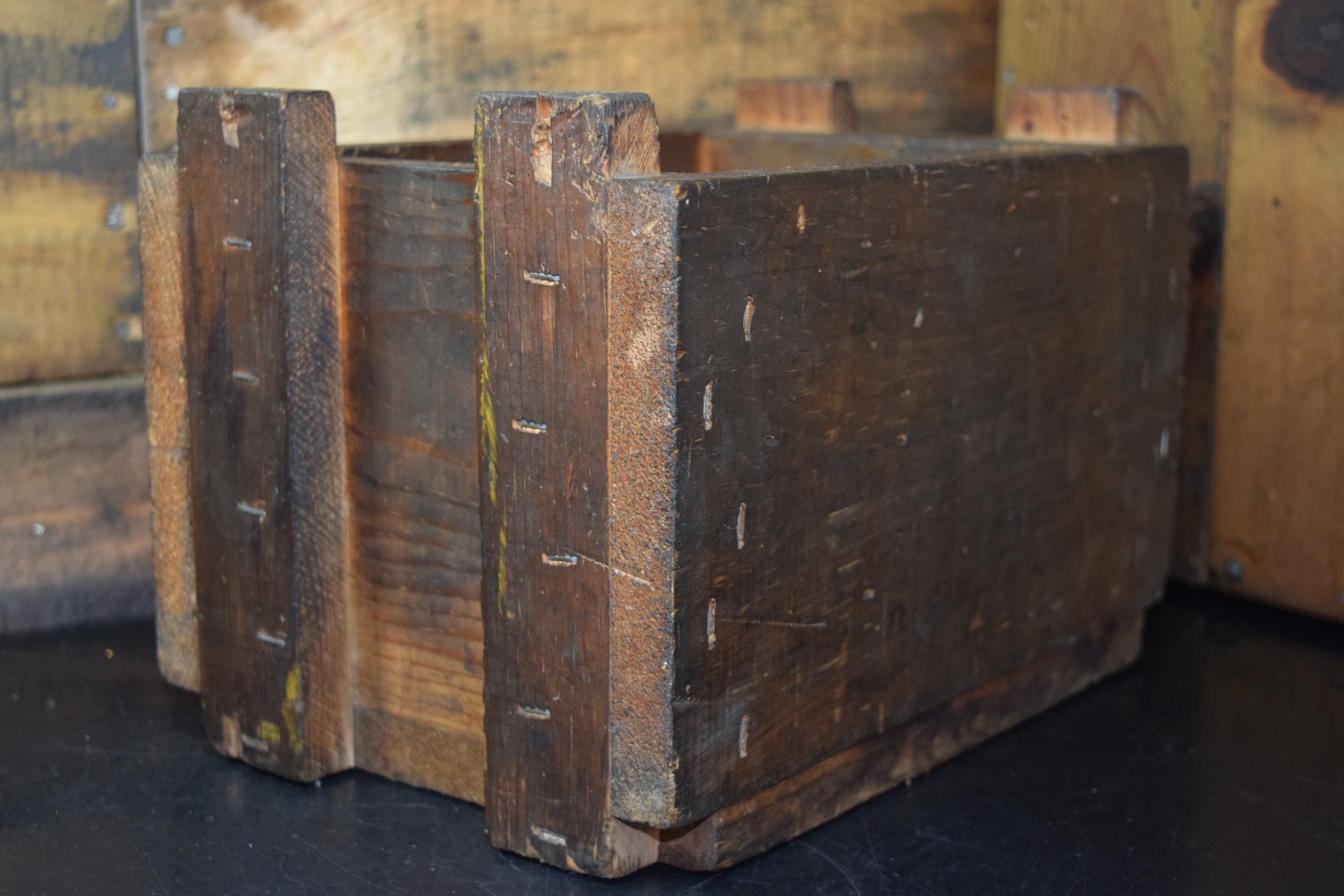 Antique Wooden Nail Crate - Etsy