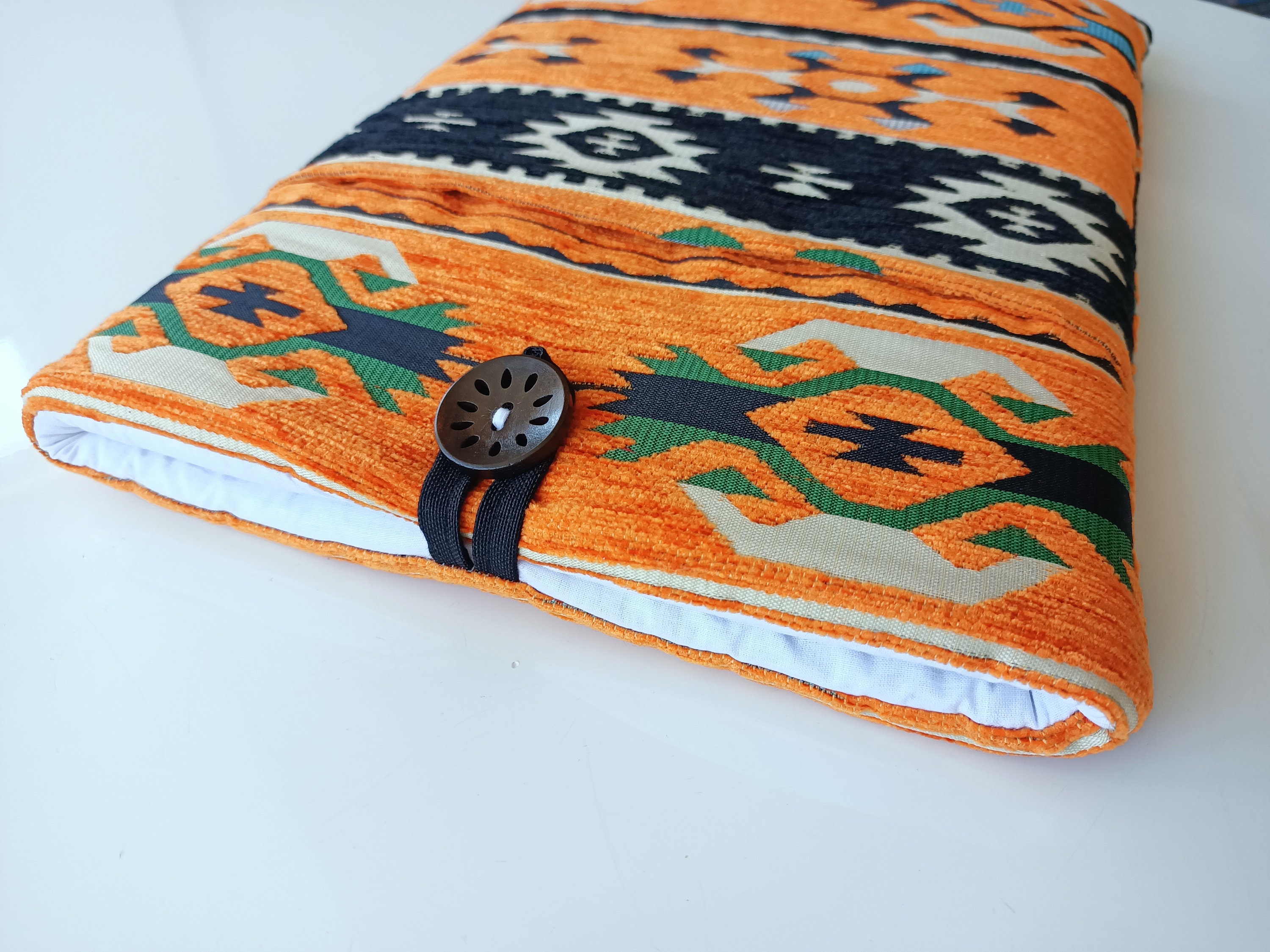 Orange Boho Laptop Bag 13 Macbook Pro Bag Hippie | Etsy