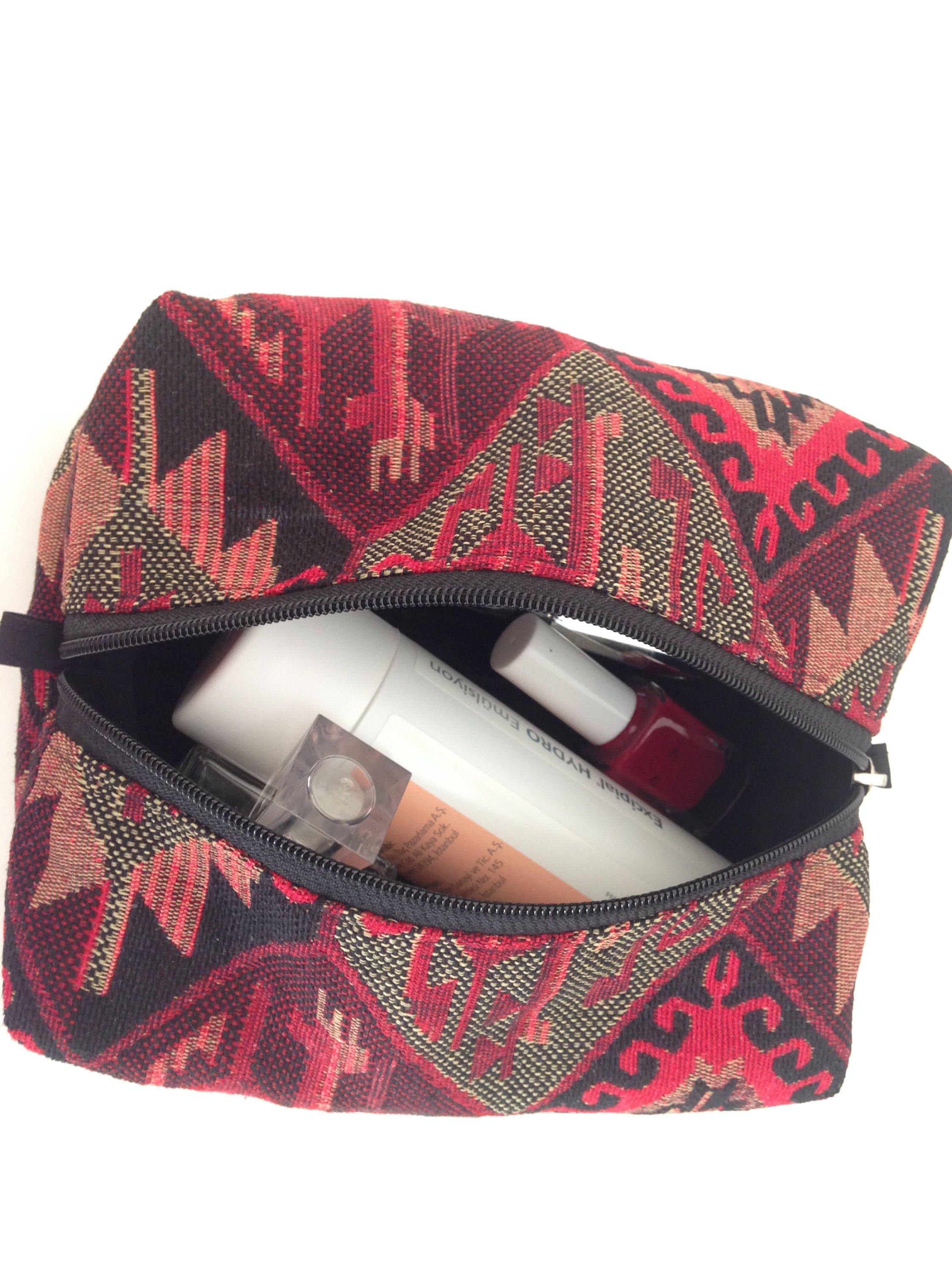 Large Box Makeup Bag Bohemian Makeup Bag Unisex Travel Case - Etsy