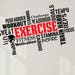 Exercise Word Cloud. Motivational Wall Art Decal. Perfect for - Etsy