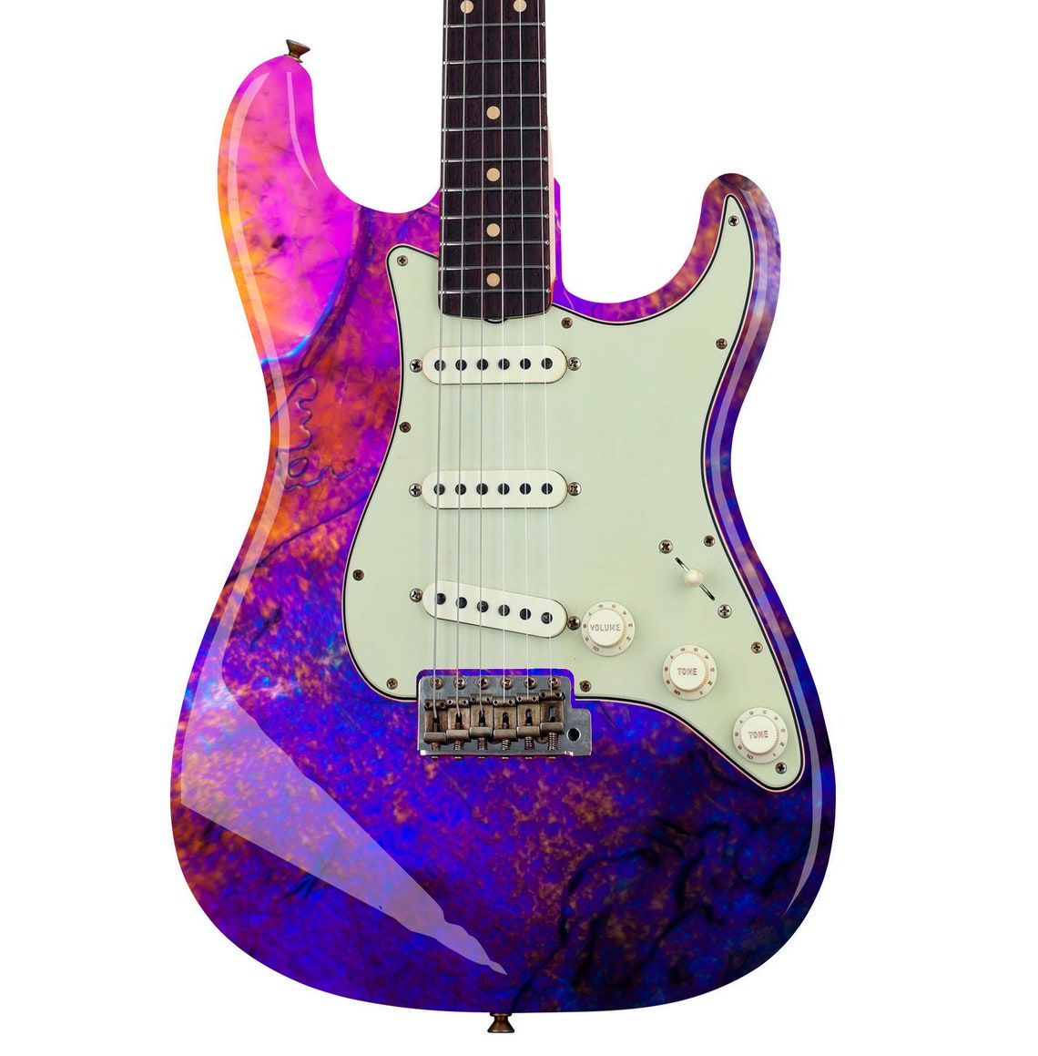 Guitar Skin Wrap Laminated Vinyl Sticker Decal for Any Guitar Purple ...