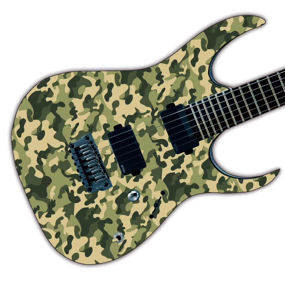 Guitar Skin Wrap Laminated Vinyl Sticker Decal for Any Guitar Army ...