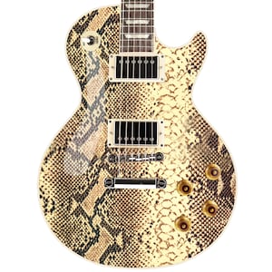 Pro Guitar/bass Skin Wrap Vinyl Decal Sticker the Rattler Snake Skin ...