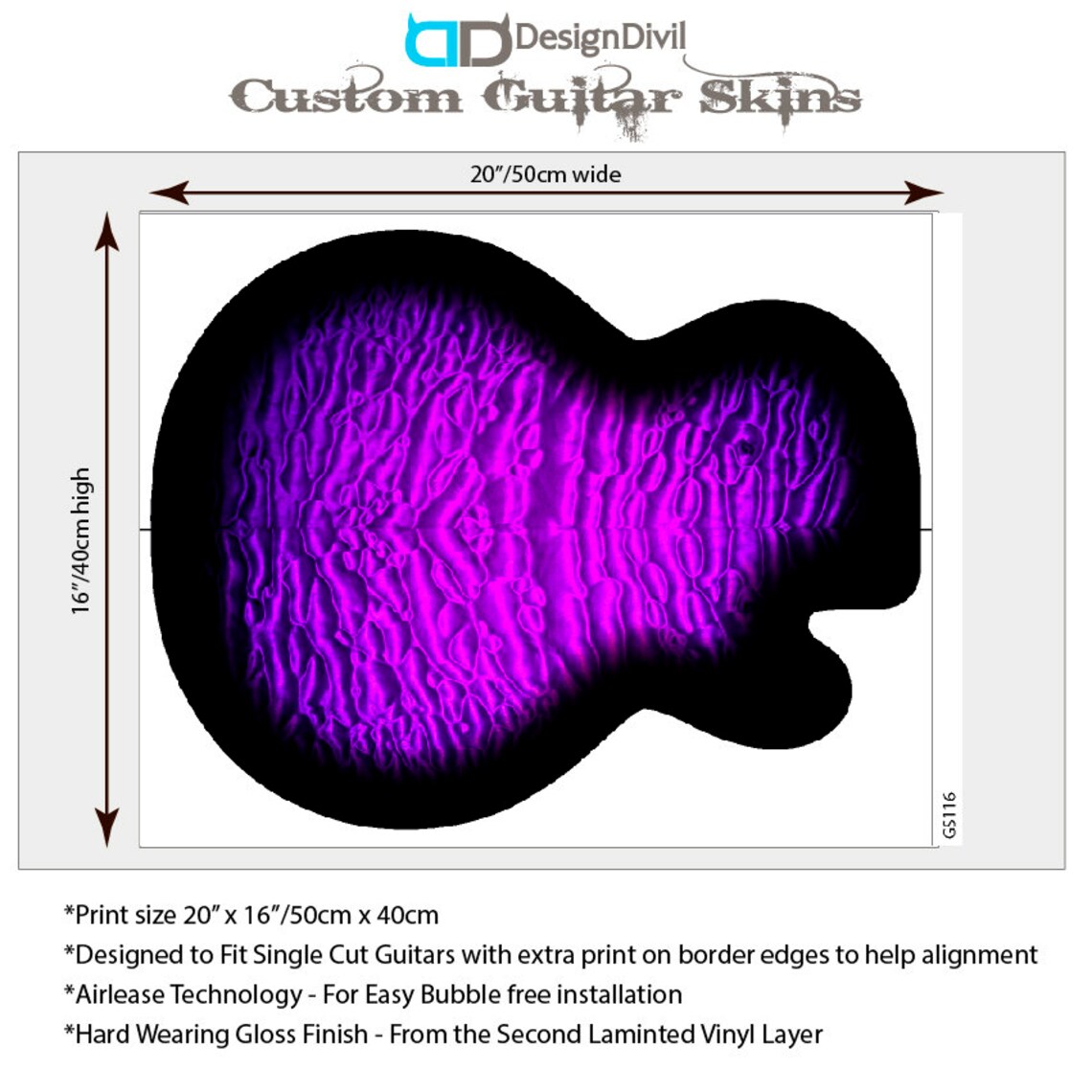 LP Type Guitar Skin Vinyl Wrap Decal Sticker Quilted Maple - Etsy