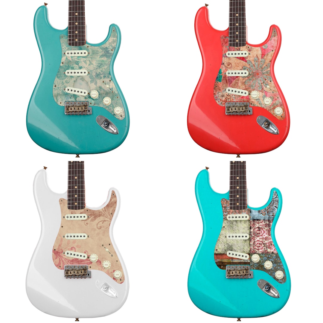 Guitar Custom Pickguard Sticker Skins. Customise Your Own Existing ...