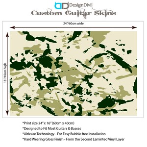 The Camo Selection Guitar/bass Vinyl Skin Wrap Decal Sticker Skins ...