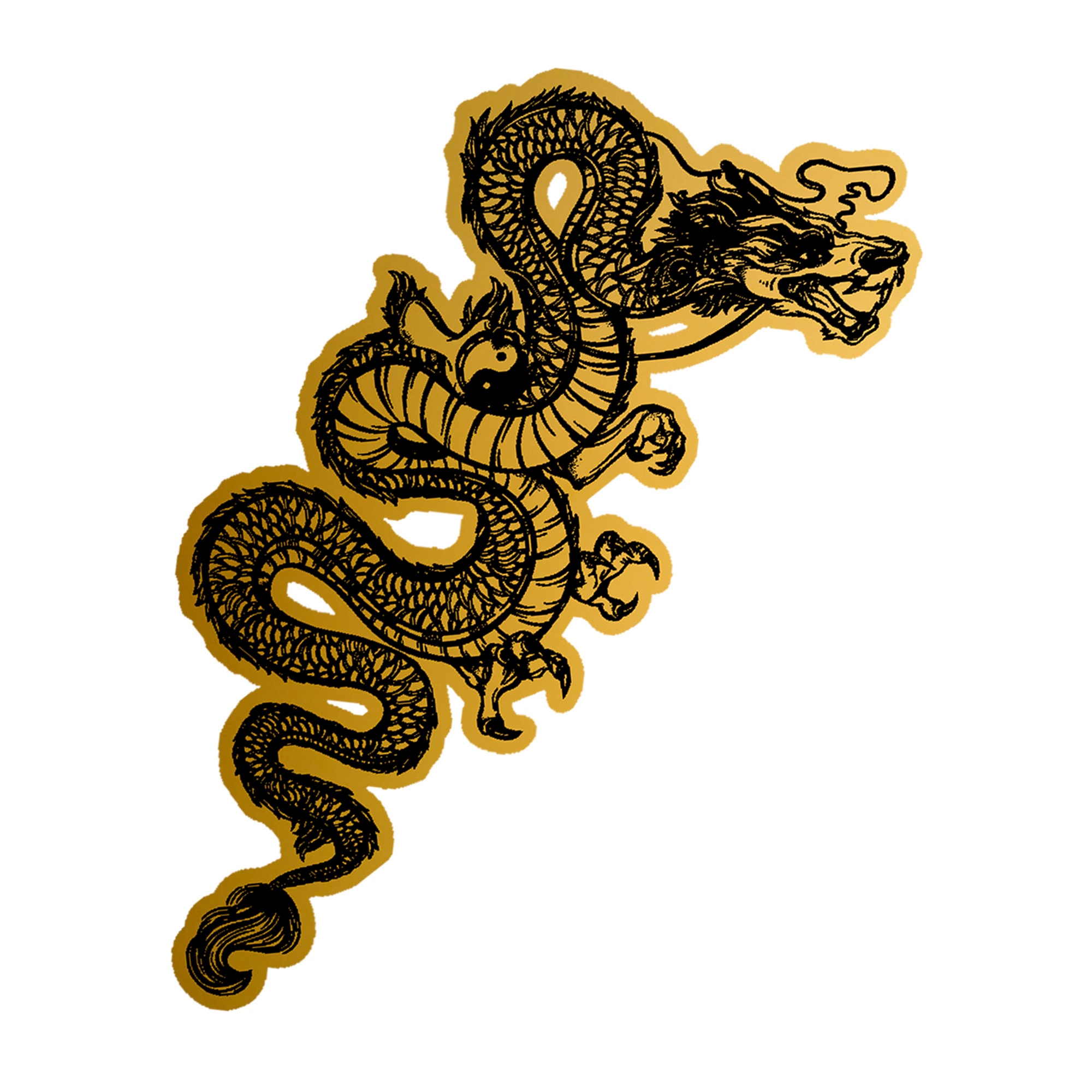 Custom Made Fire Dragon Decal Sticker Fits Guitars & Basses. 3 | Etsy