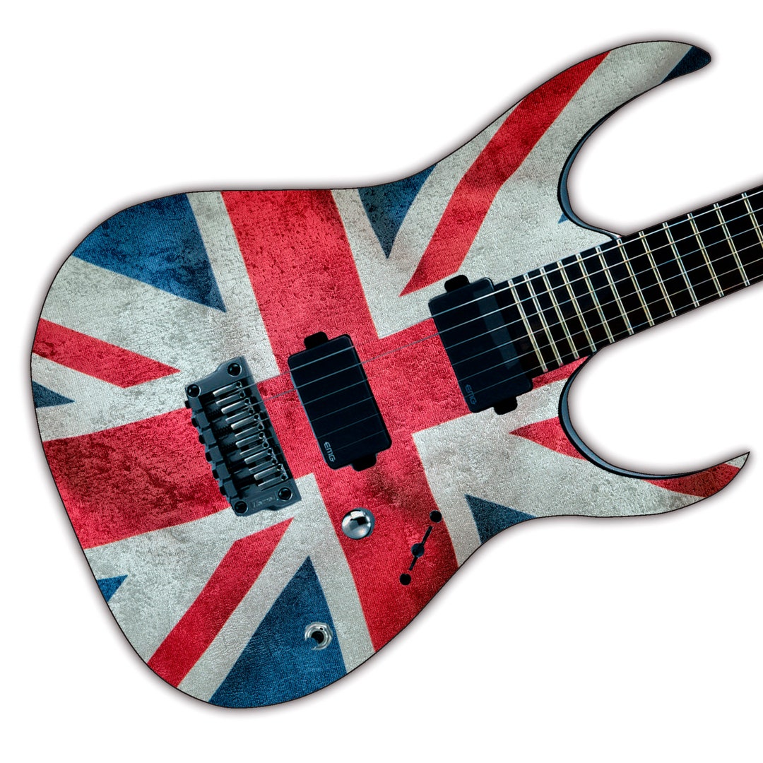 Guitar/bass Union Jack Laminated Skin Wrap Vinyl Decal Sticker. GS136 ...