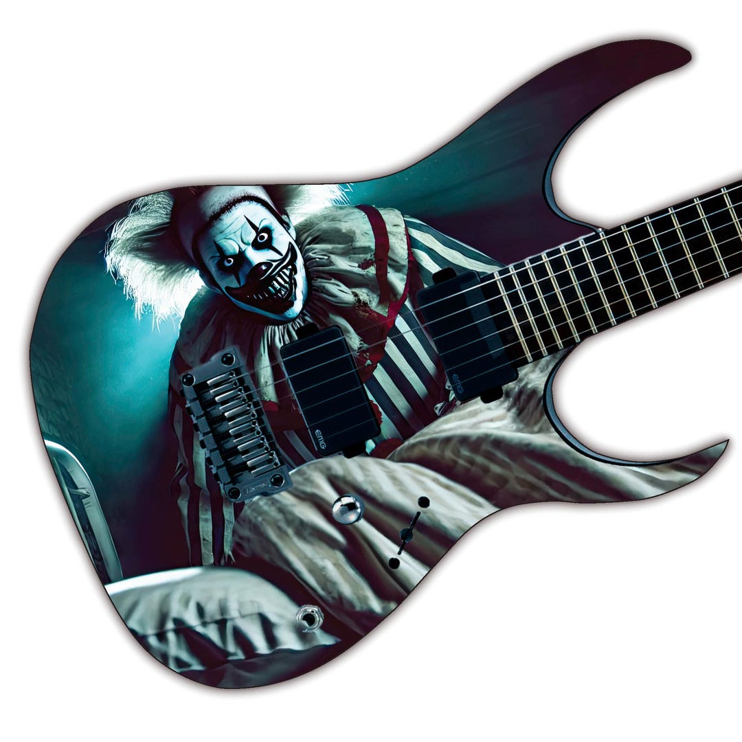 Guitar 'the Nightmare' Horror Fan Cover Skin Wrap - Laminated Printed ...