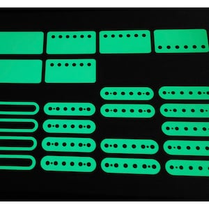 Luminous Guitar Pickup Inlay Decal Stickers. Glow in the Dark Vinyl - Etsy