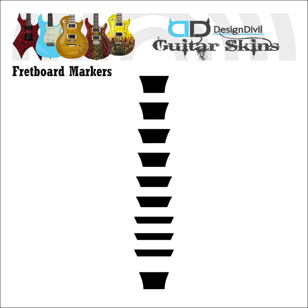 Customized Trapezoid Inlays Decal Stickers for Guitars & - Etsy