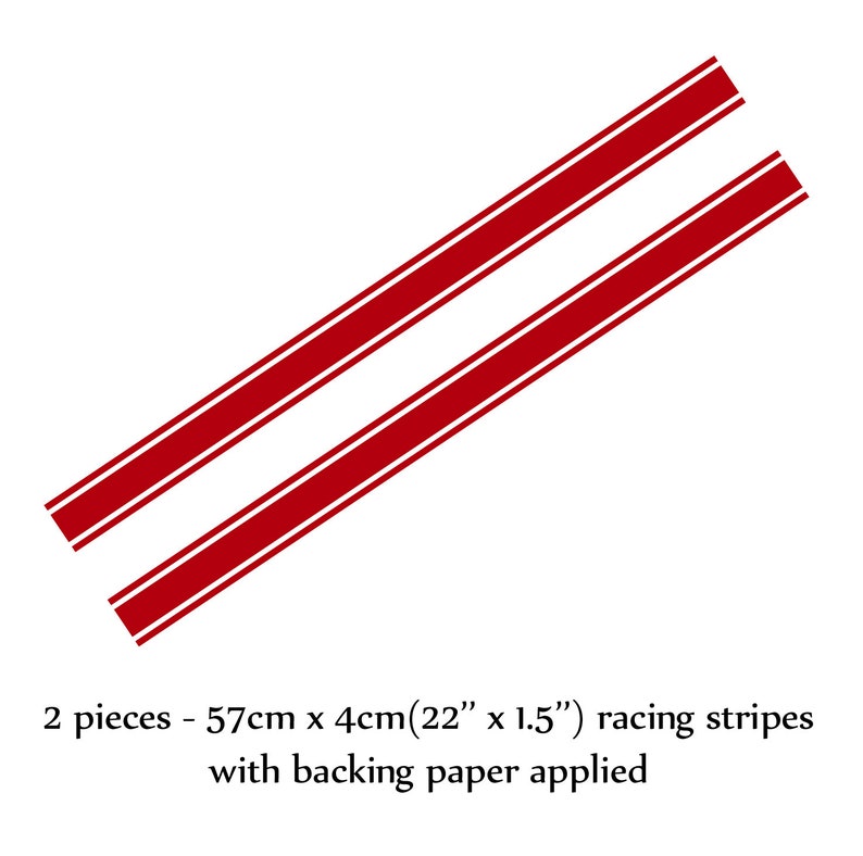 Customized Racing Stripe Decal Stickers for Guitars Basses & - Etsy
