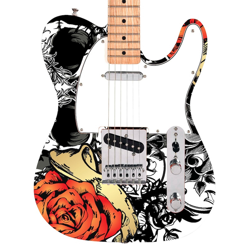 Guitar Skin Wrap Laminated Vinyl Sticker Decal for Any Guitar - Etsy