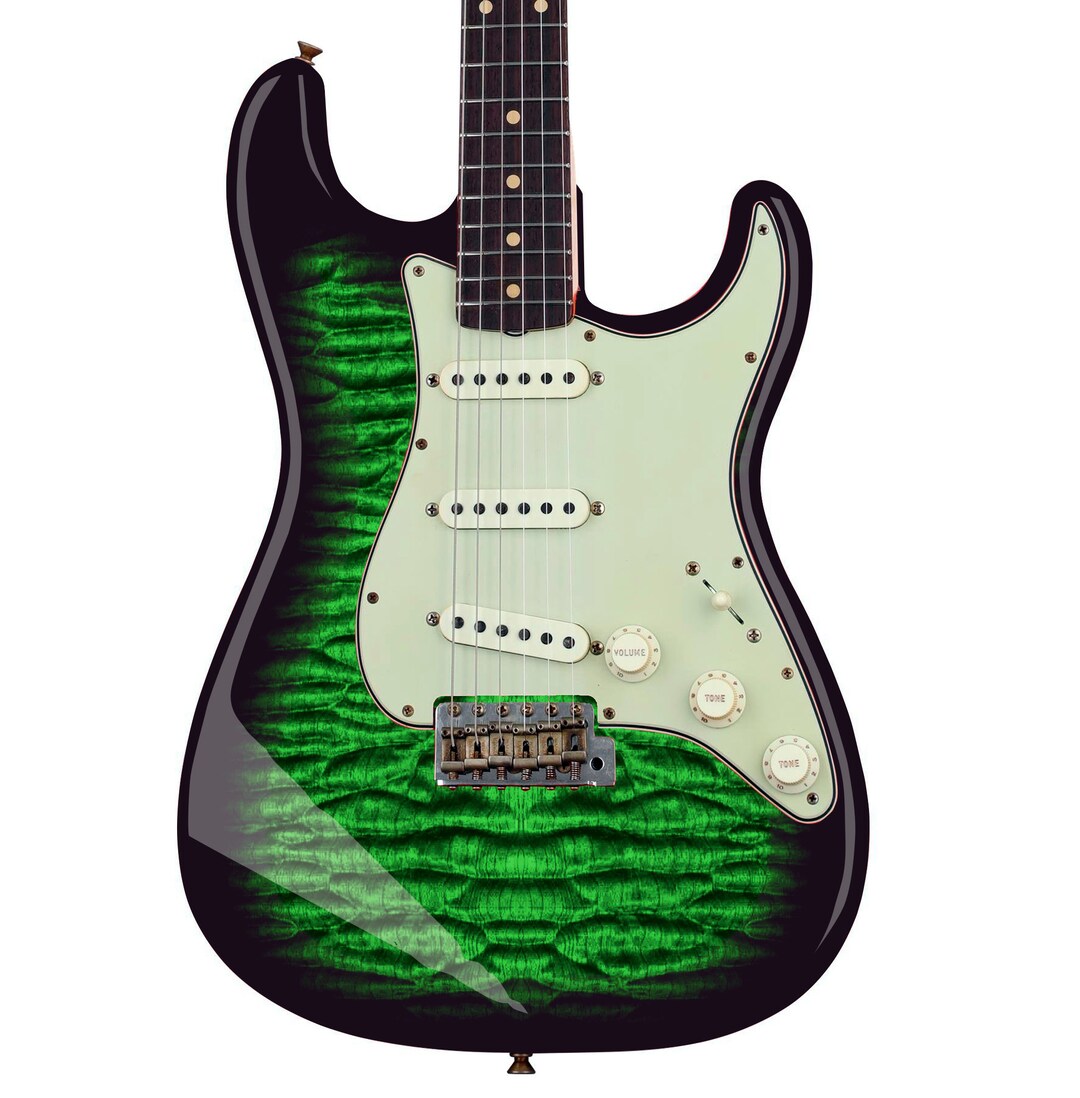 Guitar Customization Vinyl Wrap Decal Sticker Skins. the Emerald ...