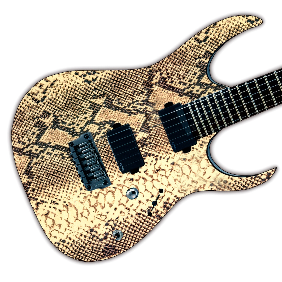 Pro Guitar/bass Skin Wrap Vinyl Decal Sticker the Rattler Snake Skin ...