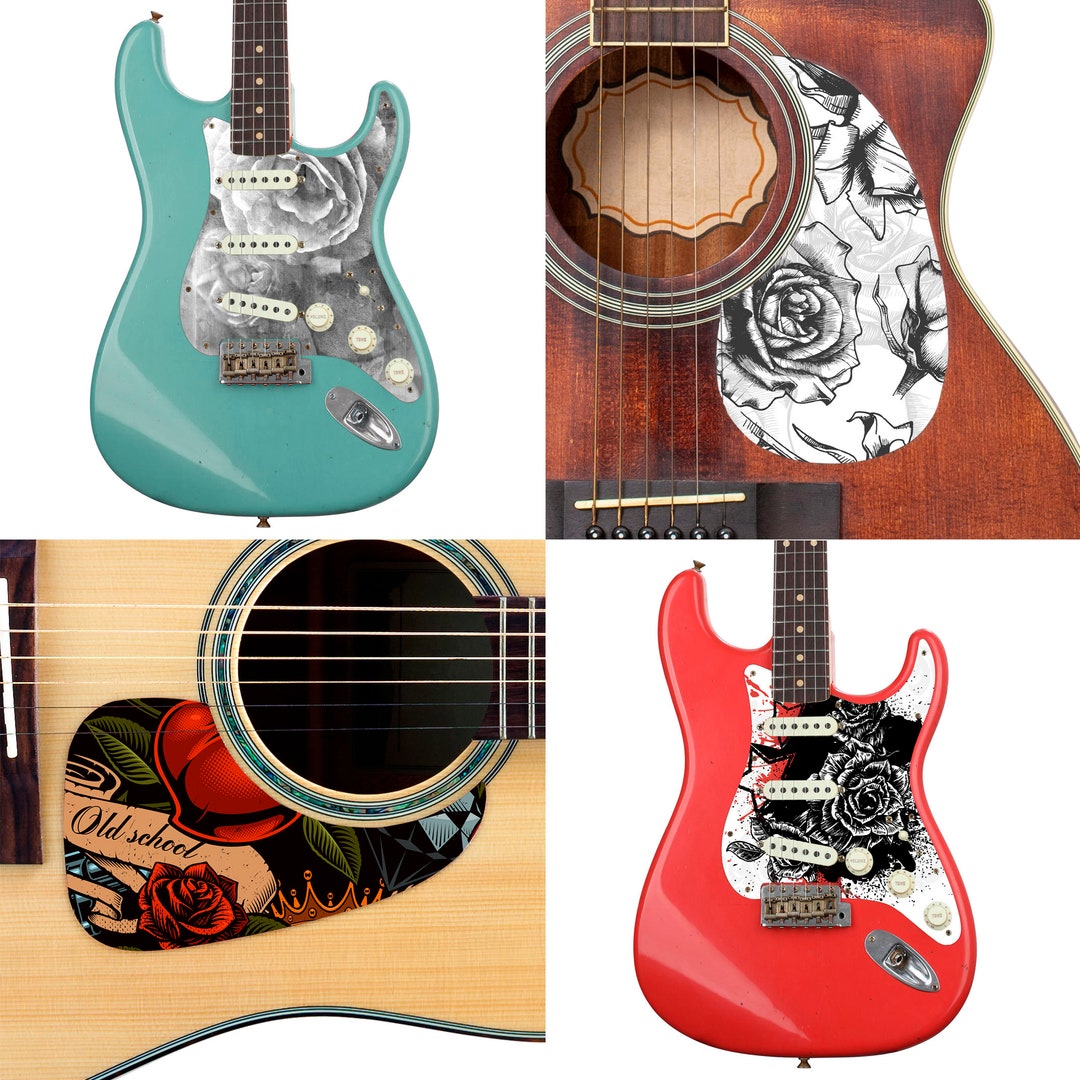 Guitar Custom Pickguard Sticker Skins. Customise Your Own Existing ...